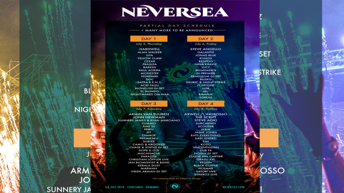 NEVERSEA 2018 – programul oficial. În ce zile vrei să mergi? – GoNEXT