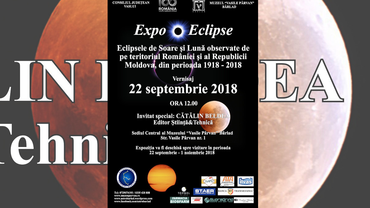 Vernisaj Foto-Expoziția Eclipsele de Soarele și Lună observate de pe ...
